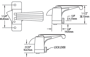 VC333BL Push Button Handle – Wright Products